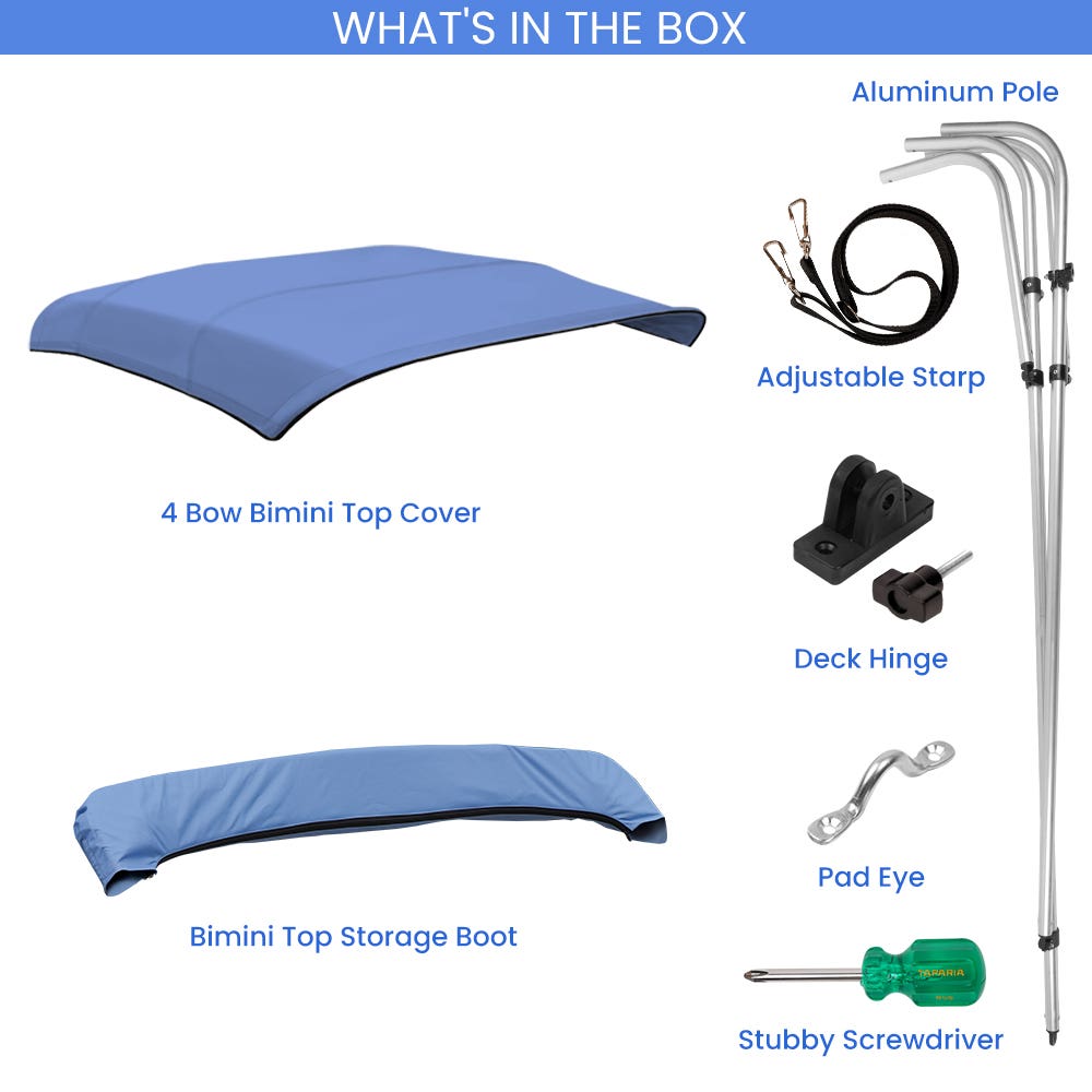 Buy 4 Bow Bimini Top for Boat at Best Price | Covers & All AU