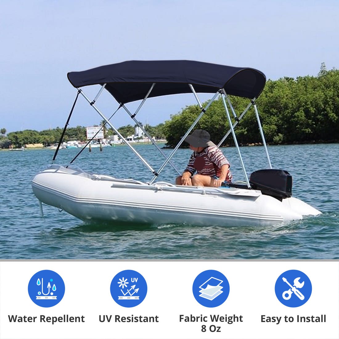 Buy 4 Bow Bimini Top for Boat at Best Price | Covers & All AU