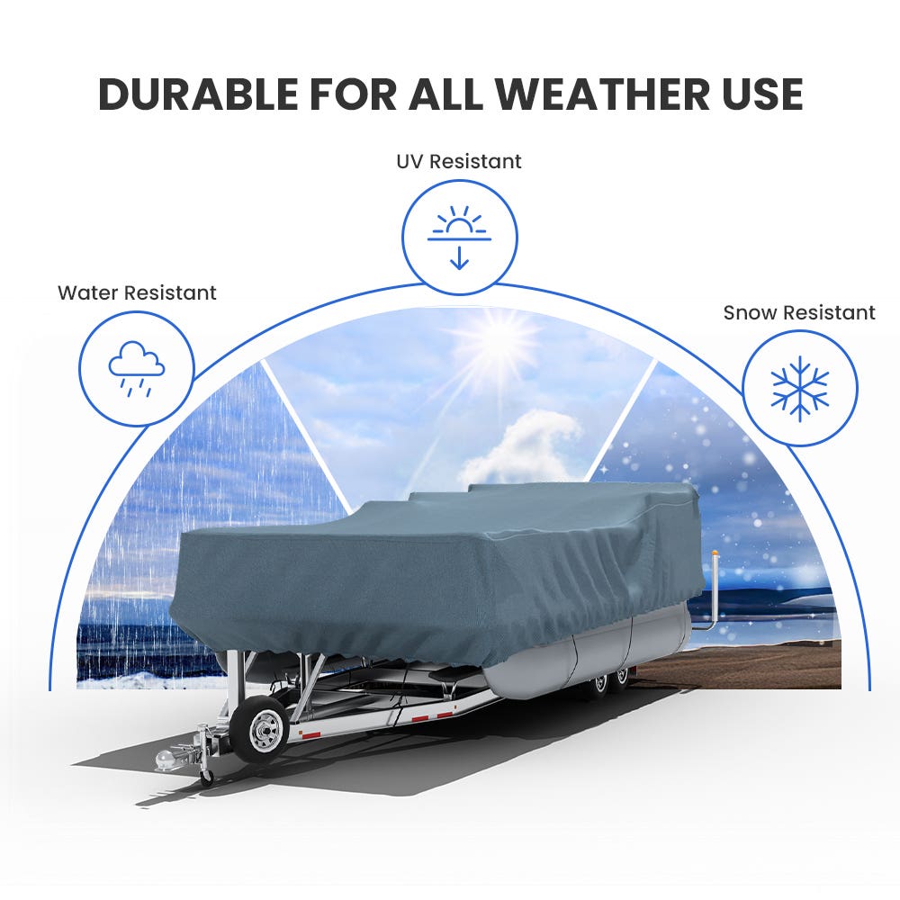 Durable Pontoon Boat Cover for All-Weather Protection | Covers & All AU
