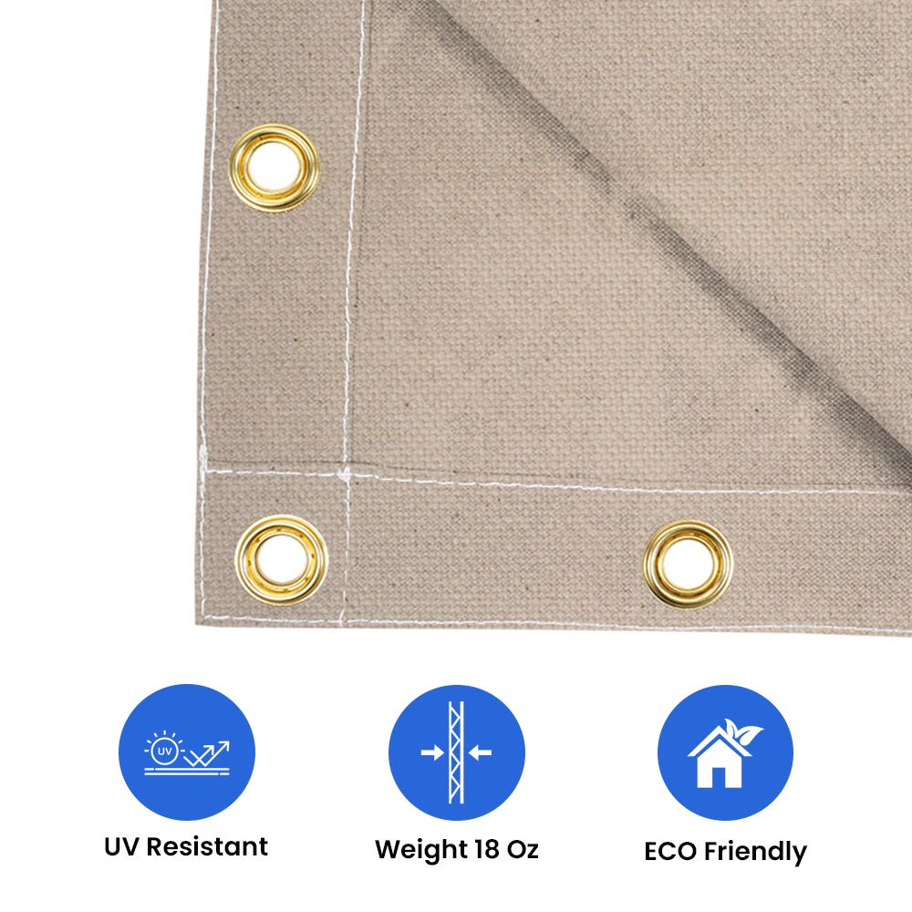 #8 Custom Cotton Duck Canvas Tarp | Covers & All AU