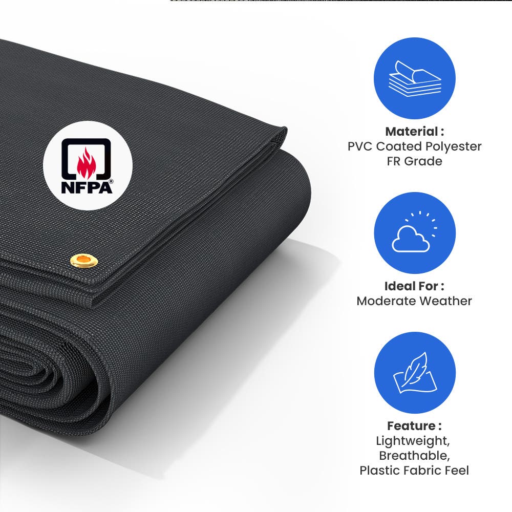 Fire Retardant Mesh Tarp - Reliable Safety & Airflow | Covers & All AU