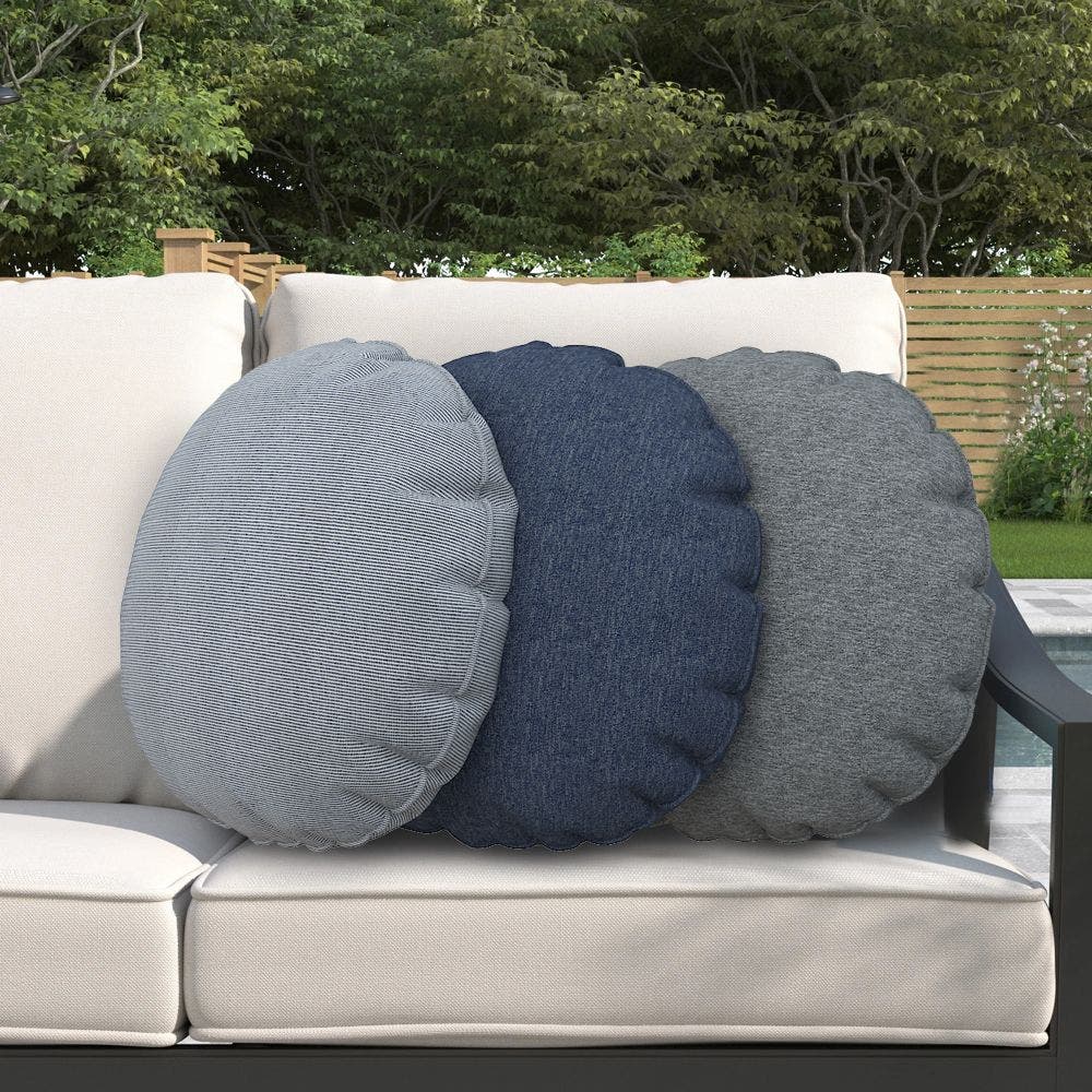 Buy Weatherproof Round Throw Pillows | Covers and All AU