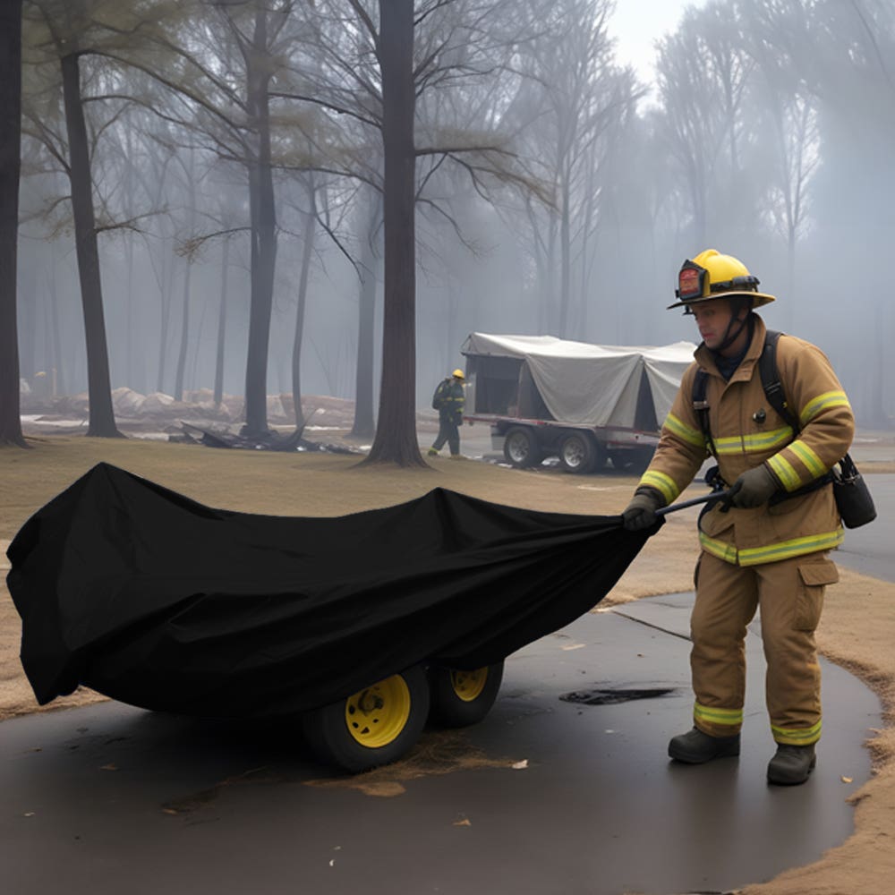 Fire Retardant Vinyl Tarp - Durable Protection & Safety | Covers & All AU