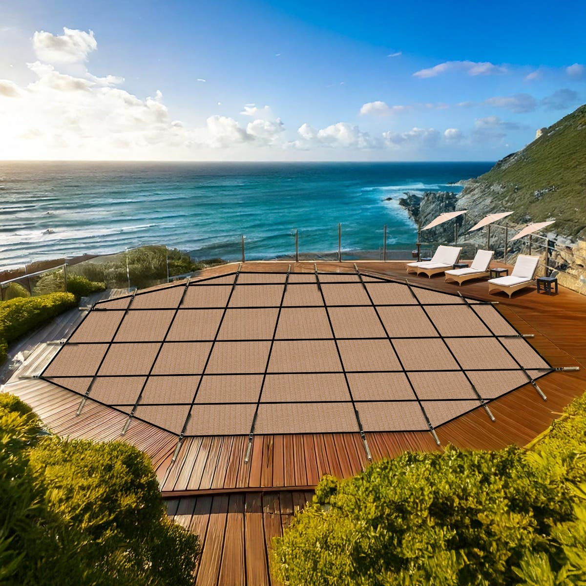 Octagon Pool Covers - No Steps | Covers & All AU