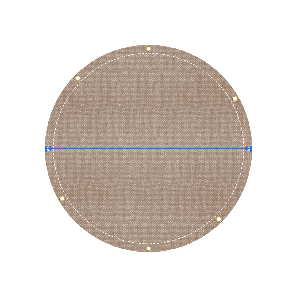 Custom Round Shape Canvas Tarps at Best Prices | Covers & All AU