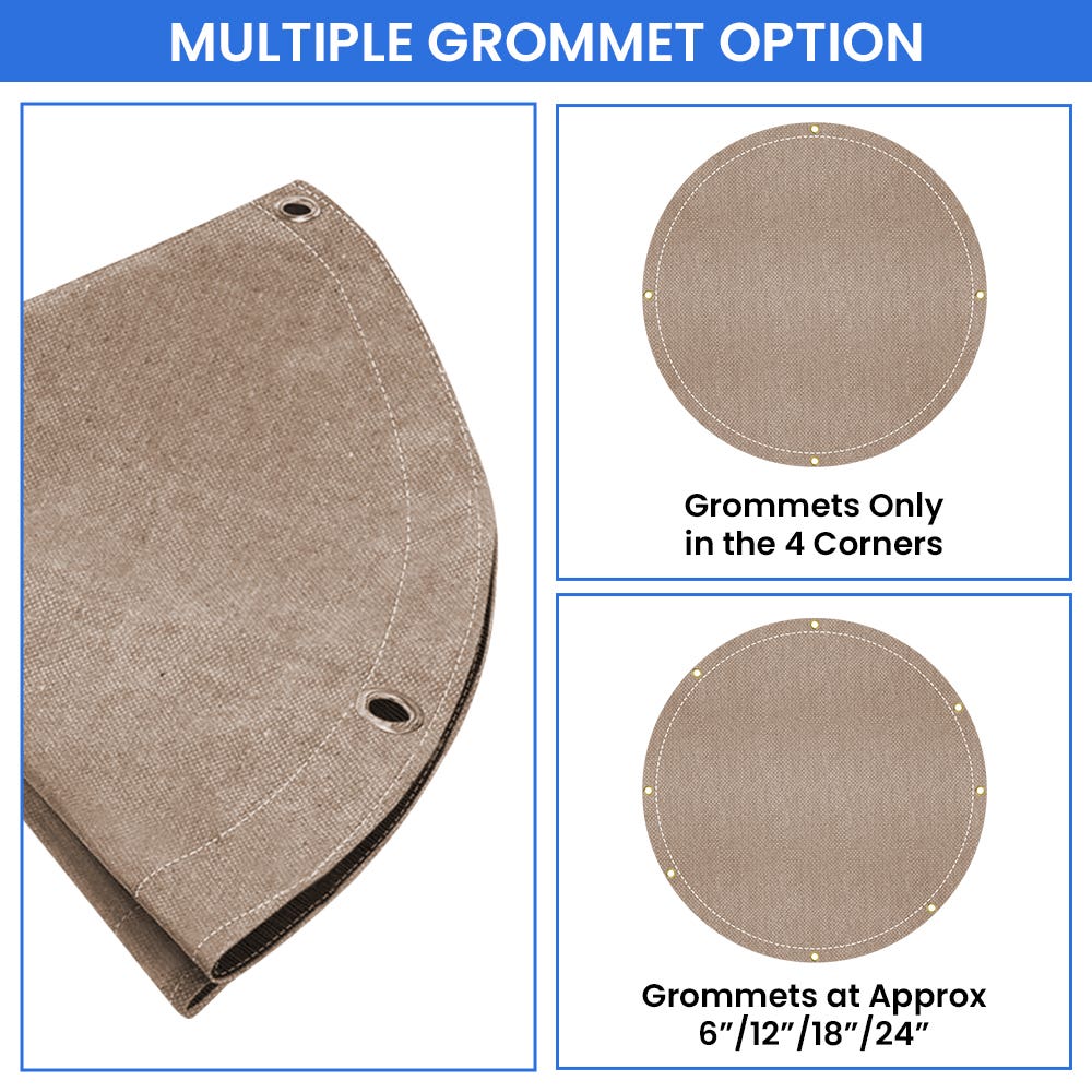 Custom Round Shape Canvas Tarps at Best Prices | Covers & All AU